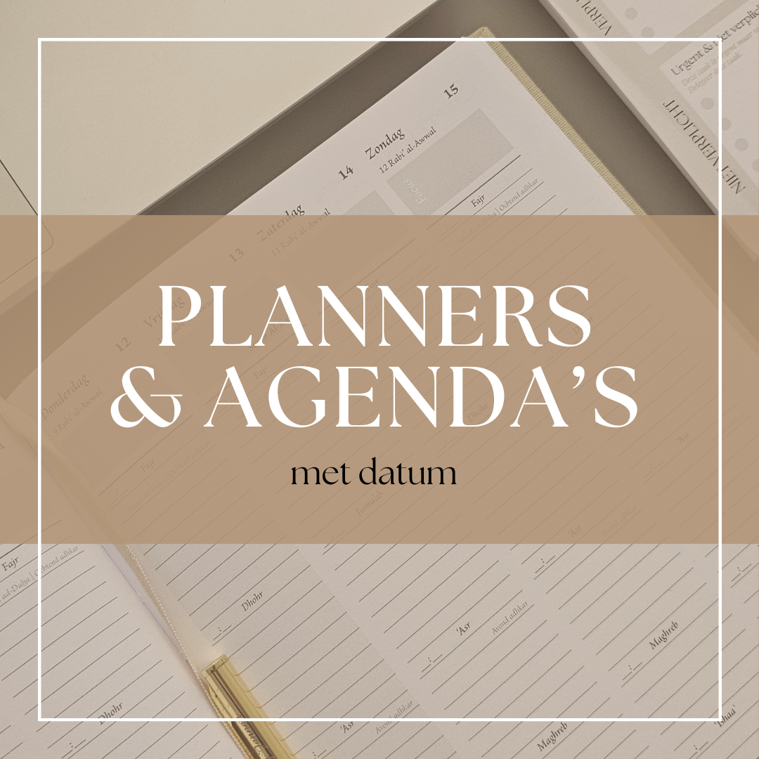 Planners & Agenda's met datum – Striving Jannah